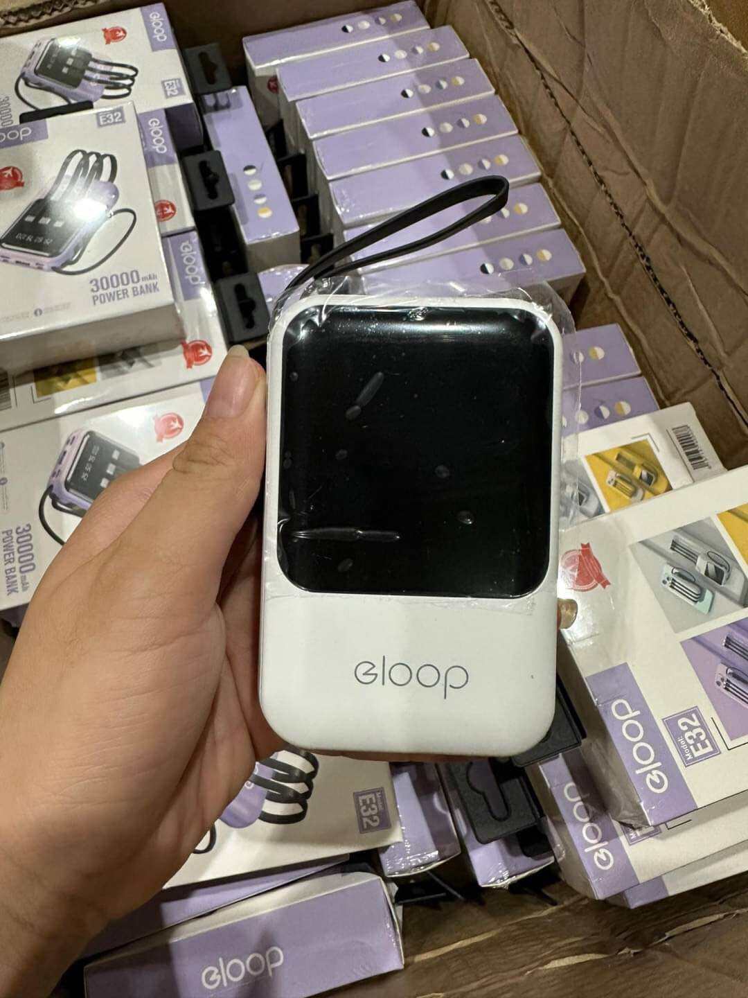 Eloop รุ่นE32 30000 แอมป์ เพาวเวอร์แบงค์ 30000 แอมป์ ของแท้100 แถมสายชาร์จถุงฟรี - ElleKewalin ...