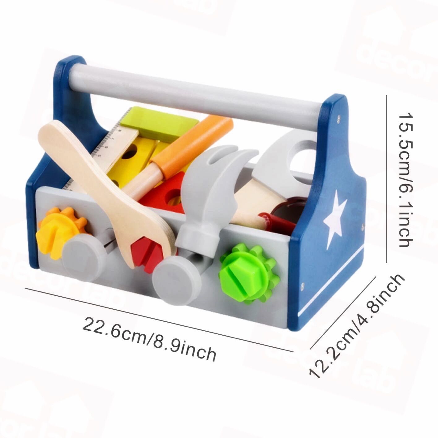 Hammering Play Toys For Toddlers DIY Tool Accessory Set With 21pcs ...