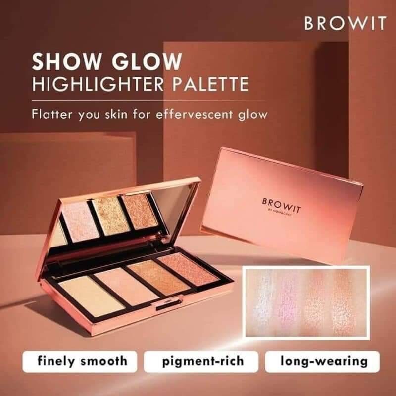 ส่งฟรี️ Browit By Nongchat Highlight and Contour Pro Palette (3.5gX4 ...