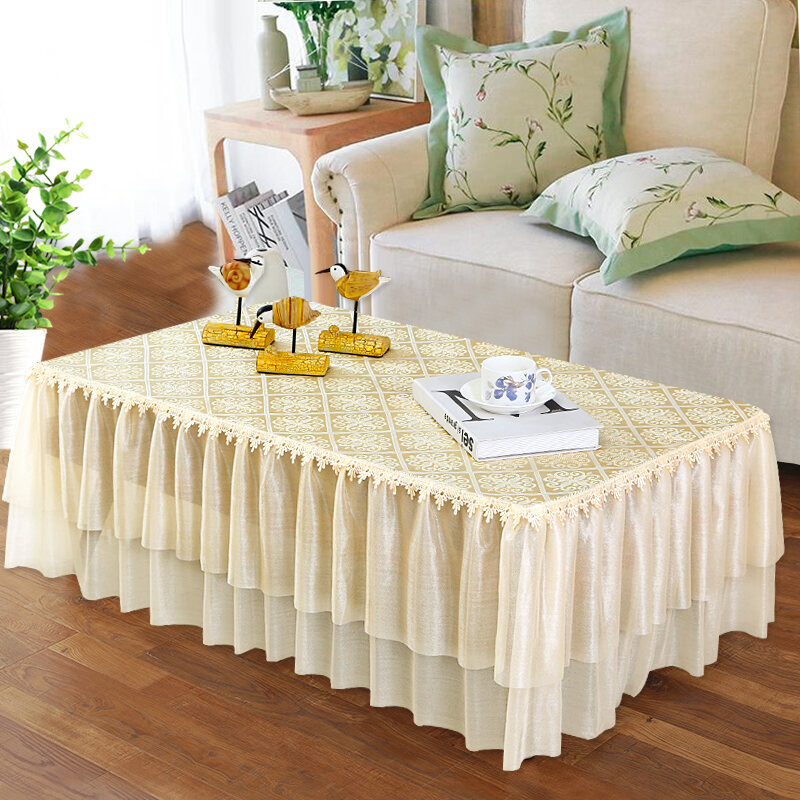 Teapoy Table Tablecloth Lace Teapoy Table Pad TV Cabinet Hood ...