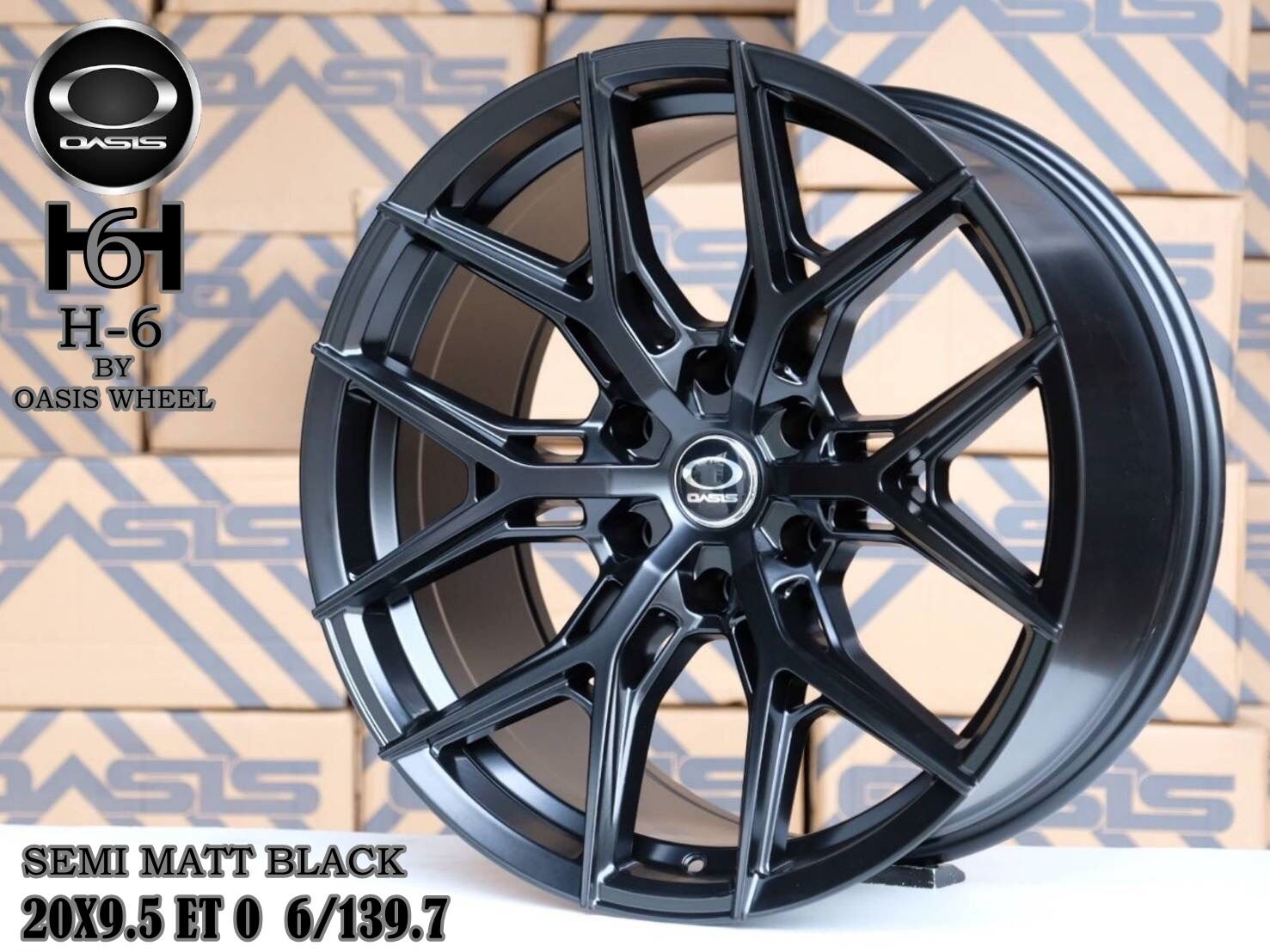 ล้อแม็กใหม่ - OW-H6 - สี GBF P+BC - ขอบ20 - งาน OASIS ( 20 x 6รู139 ) - หน้ากว้าง 9.5 x 9.5 ET0 ...