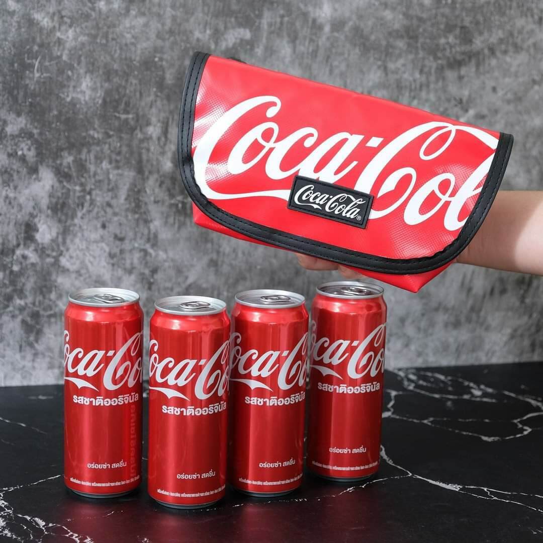 [พร้อมส่ง] กระเป๋าผ้าใบโค้ก กระเป๋าคาดอกโค้ก กระเป๋าคาดเอว กระเป๋าโค้ก ...