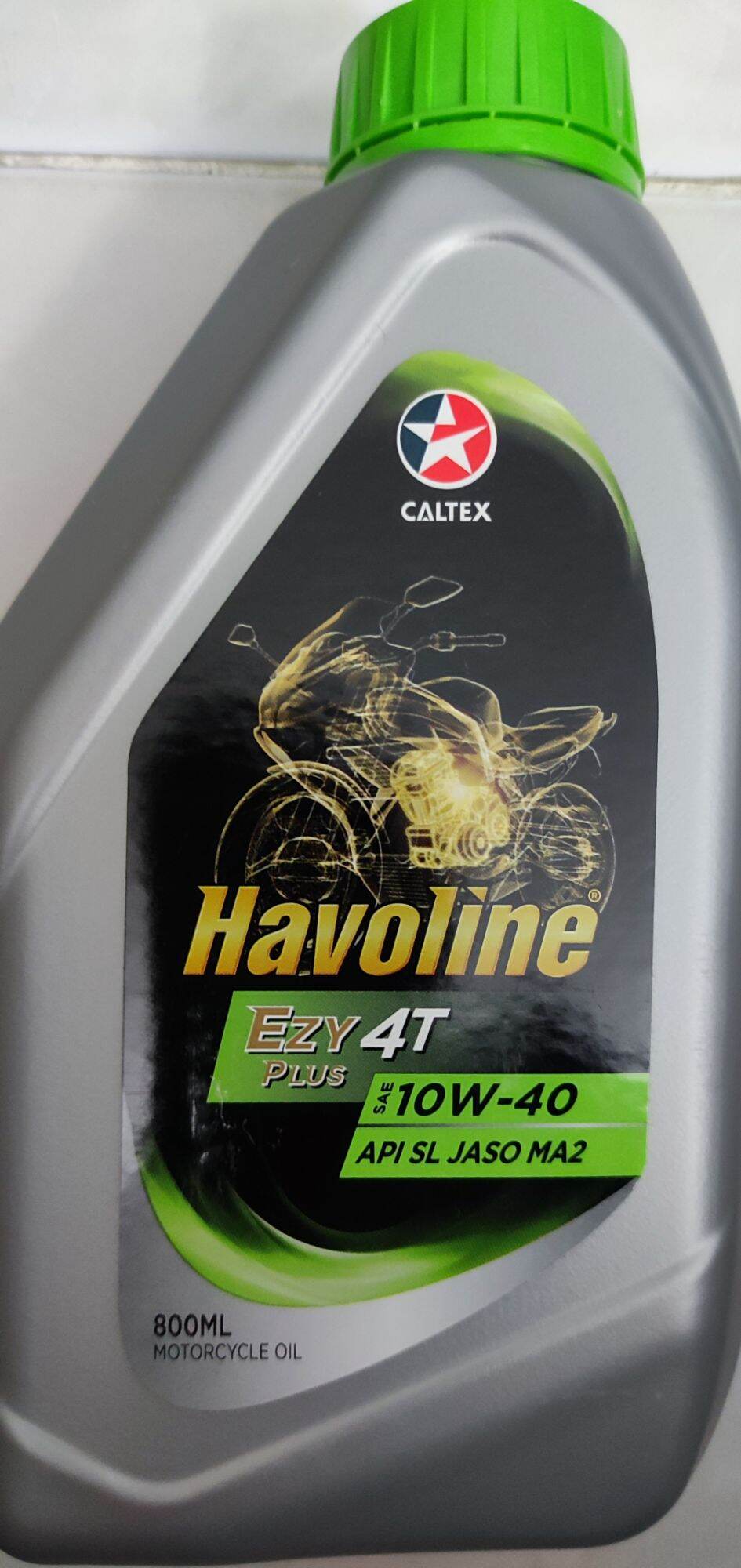 น้ำมันเครื่องรถจักรยานยนต์Havoline Ezy Plus 4T SAE 10W40 API SL JASO ...