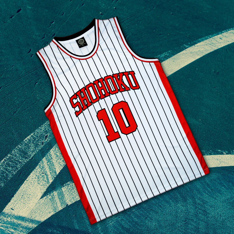 SD Ball Uniform Training Slam Dunk Uniform Hunan Stripes Sakuragi ...