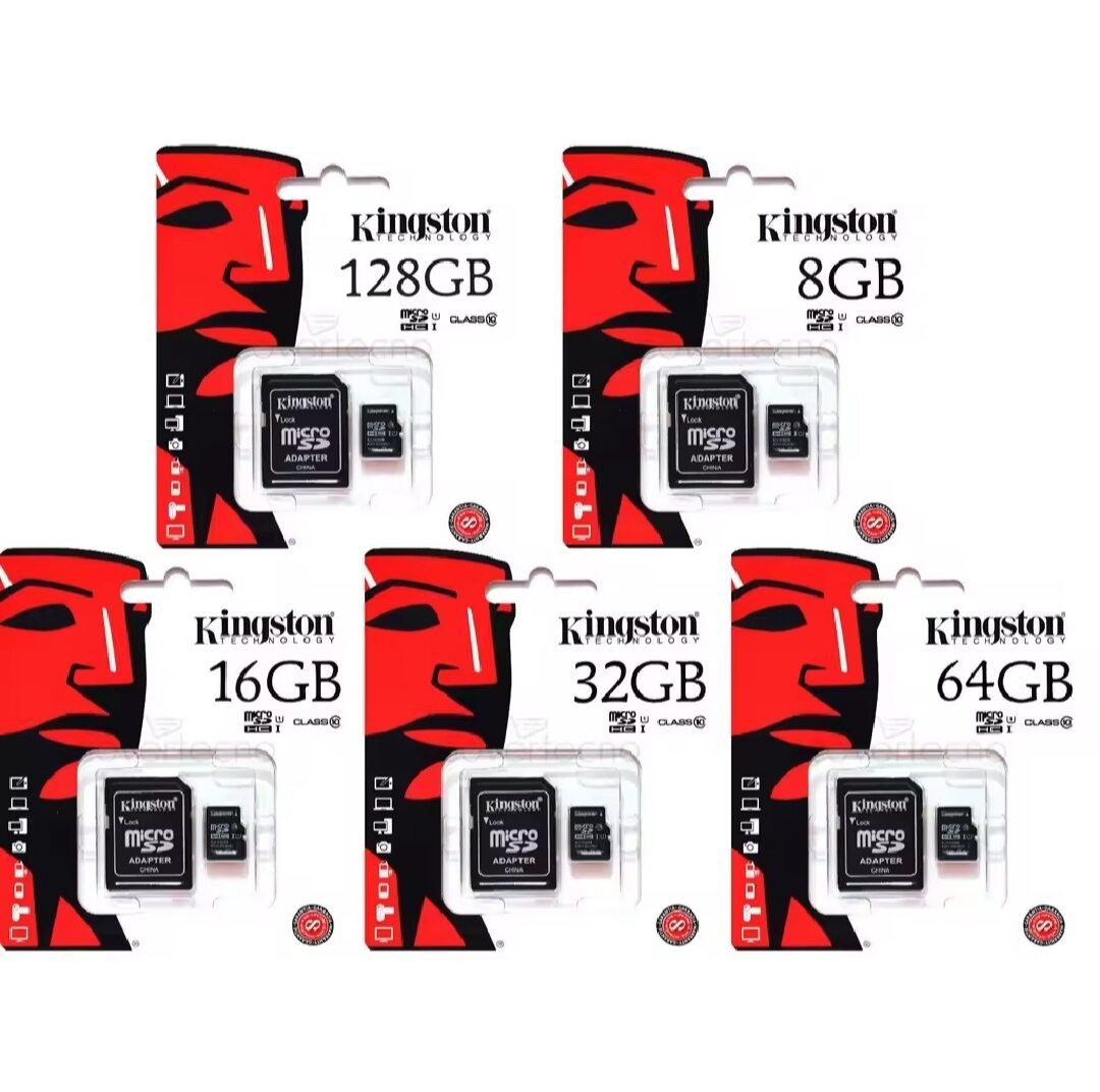 เมมโมรี่การ์ดเเท้ Kingston SD card Micro SDHC เมมโมรี่การ์ด Memory ...