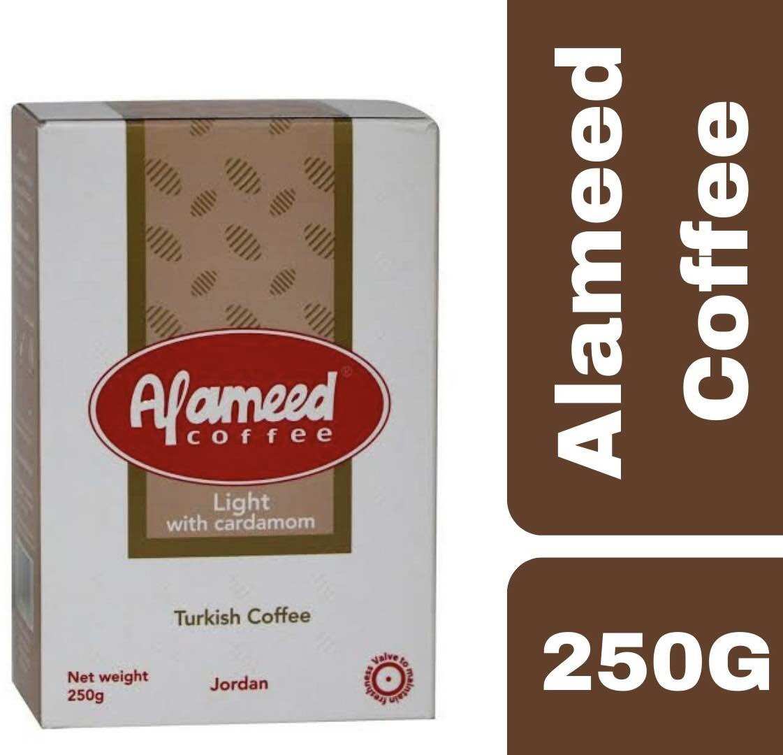 Alameed Turkish Coffee Light with cardamom 250g(Box)++กาแฟ อาลามีด ...