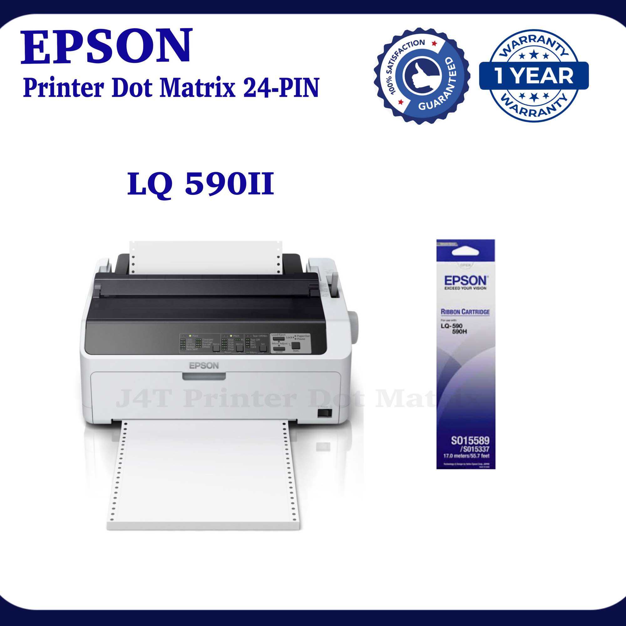 Epson LQ 310 Dot Matrix Printer ขนาดกะทัดรัดด้วยระบบ SIDM 24 เข็มพิมพ์ ...