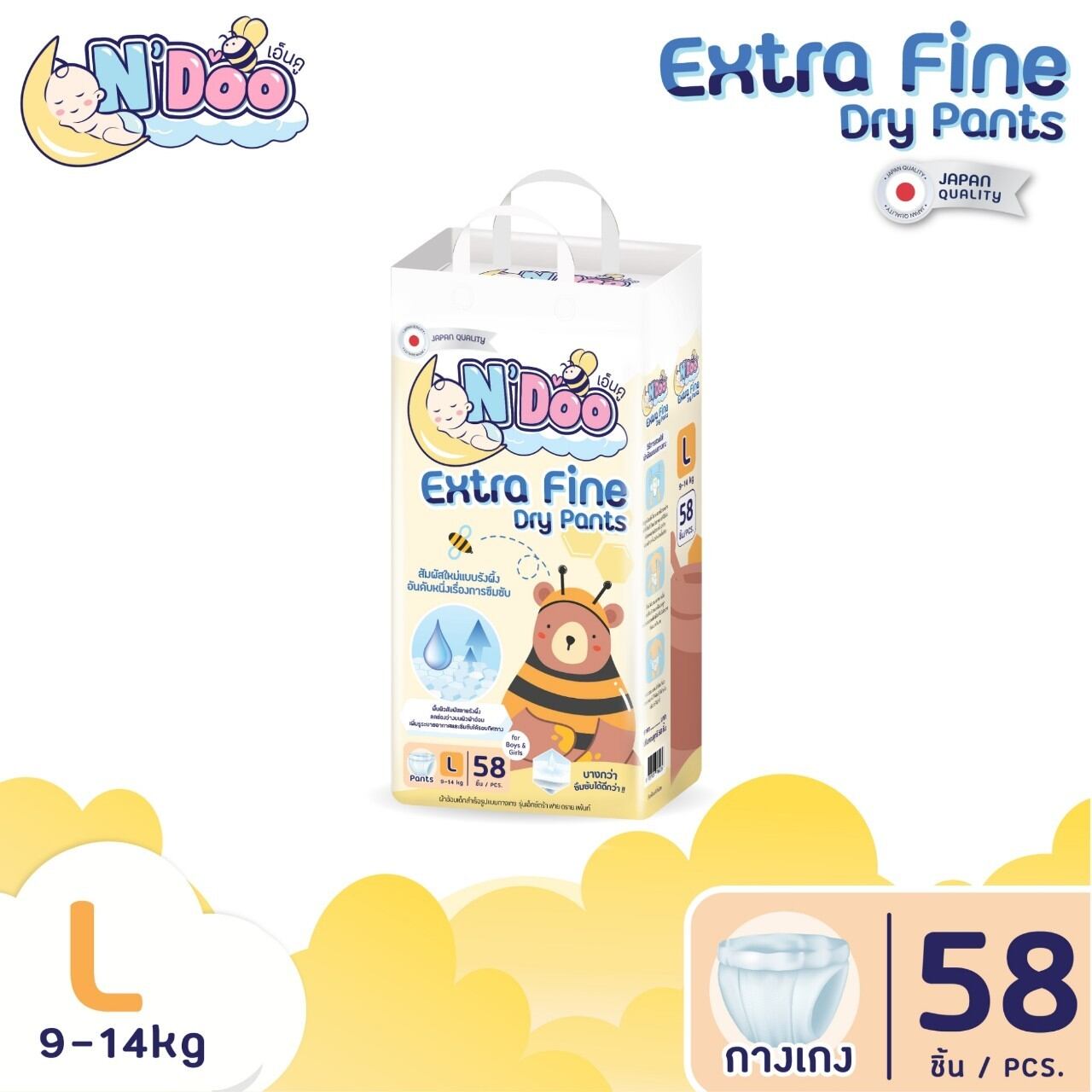 N Doo แพมเพิสเอ็นดู Extra Fine แบบกางเกง ซึมซับดีเยี่ยม - เลิฟคิดส์6595 ...