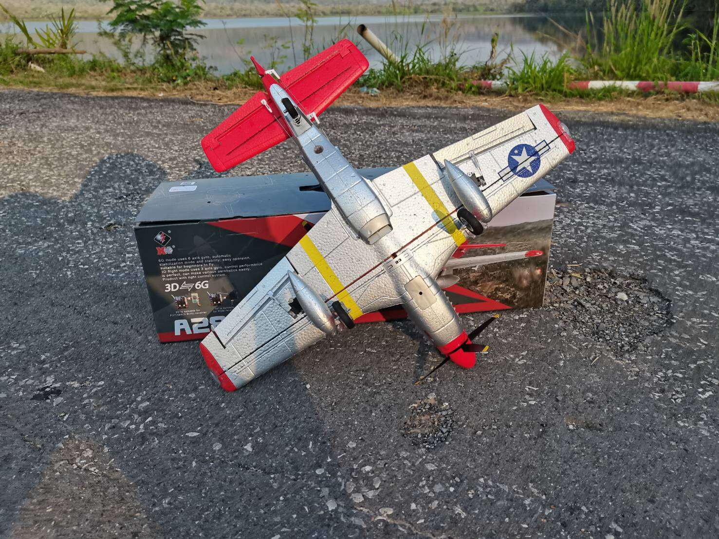 Wltoys XK A280 RC Plane 2.4G 4CH โหมด .3D-6G เครื่องบินบังคับวิทยุ P51 ...