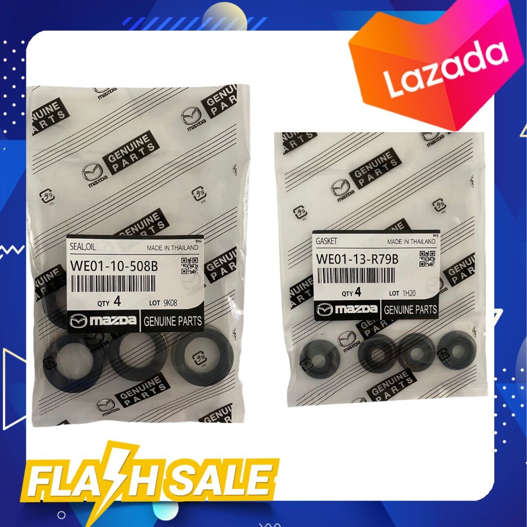 แท้ศูนย์ ซีลเบ้าหัวฉีดตัวเล็ก ตัวใหญ่ 1ชุด4ตัว MAZDA BT50 2.5, FORD ...