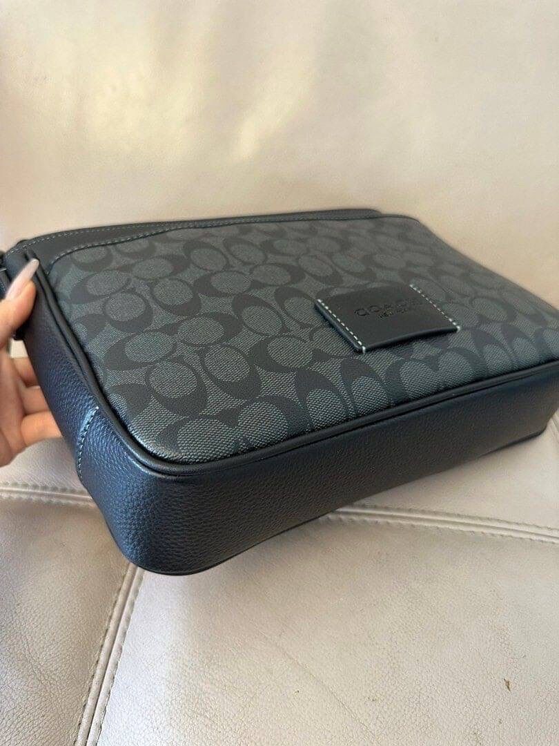 Coach CH078 District Crossbody In Signature Canvas Signature coated ...