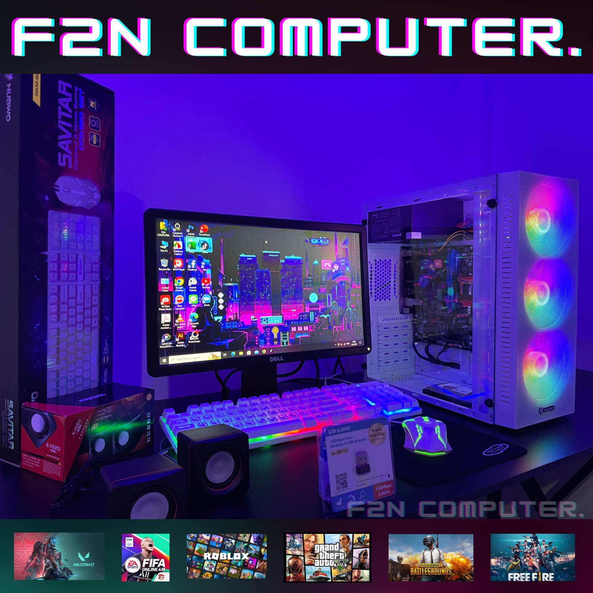 F2N คอมประกอบครบชุดมือสอง CORE i5GEN4 RAM8GB HDD500GB พร้อมจอ19นิ้ววาย - F2N_Computer. - ThaiPick