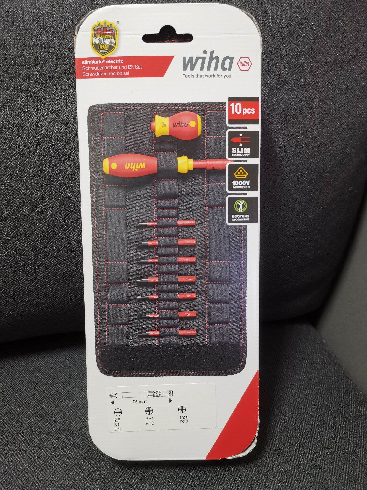 ชุดไขควงกันไฟ Bestell-Nr.41232 wiha 10 PCS SLIM ElectricVario Family ...