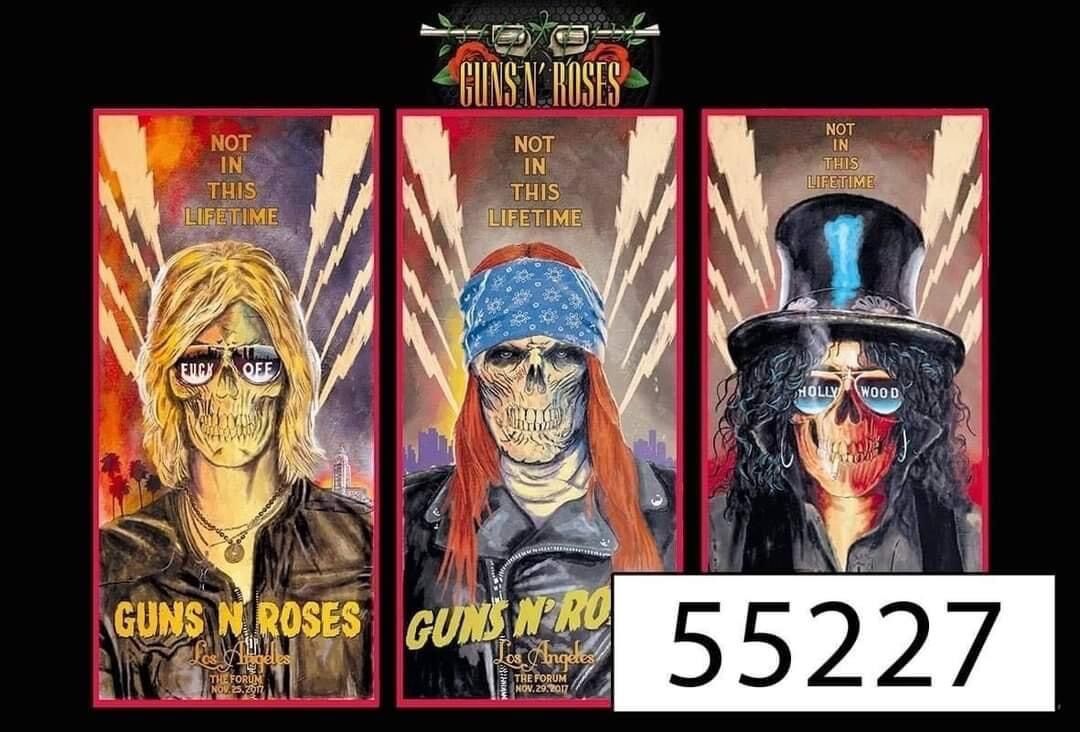โปสเตอร์วงดนตรี วินเทจ Gus N’Roses | Lazada.co.th