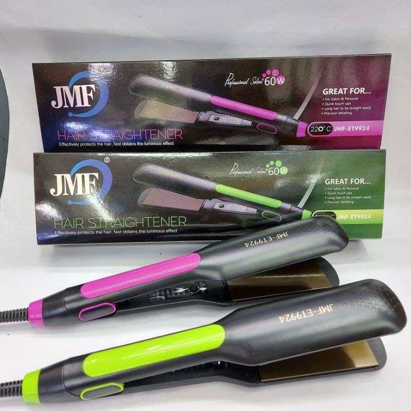 เครื่องหนีบผม JMF-9924 มีสีชมพูกับสีเขียว ปรับอุณหภูมิได้ | Lazada.co.th