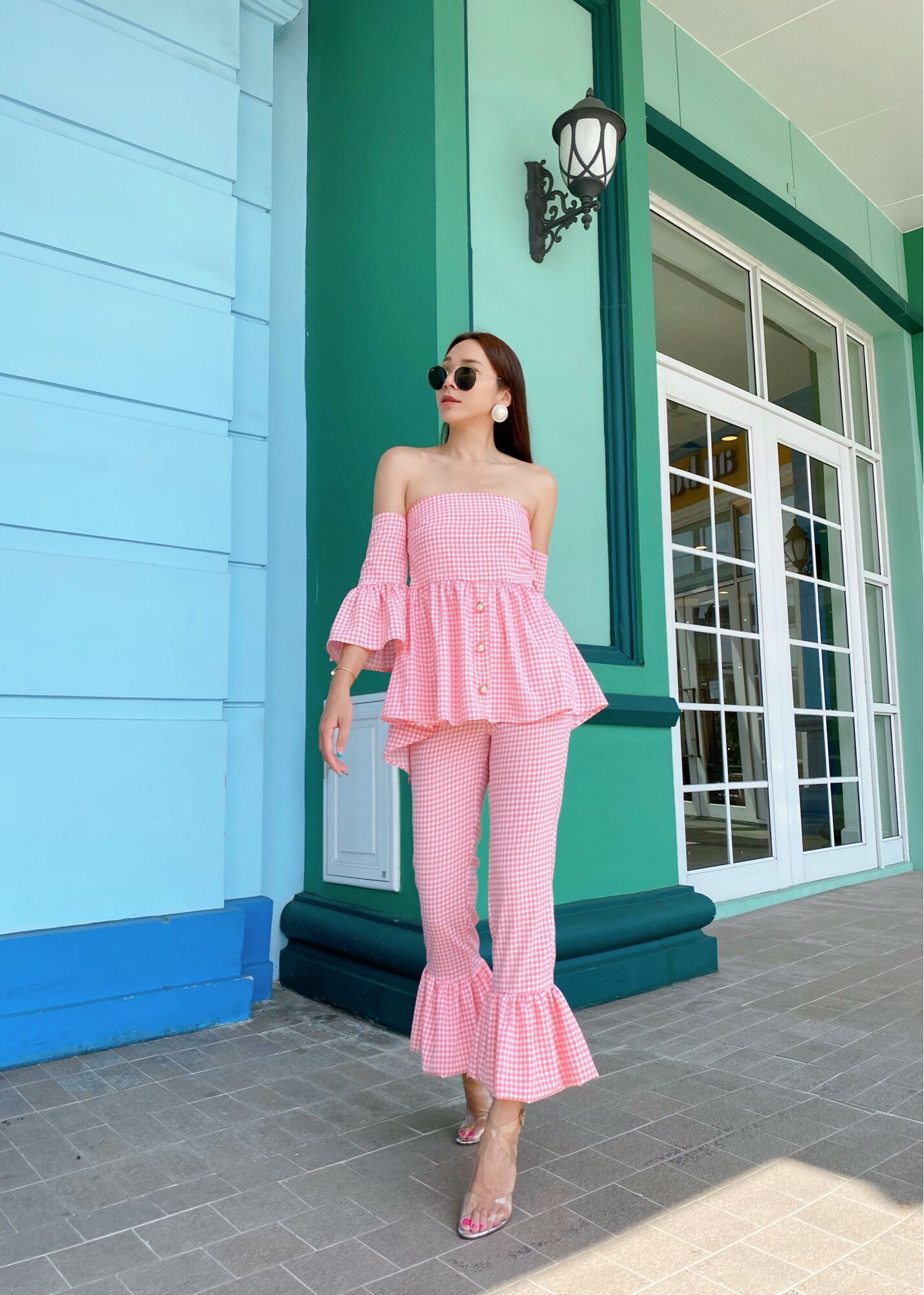 { HOLIC.AHOLIC } HOLIC015 / PERFECT HOUNDSTOOTHS PRINT SET พร้อมส่ง - HOLIC.AHOLIC - ThaiPick