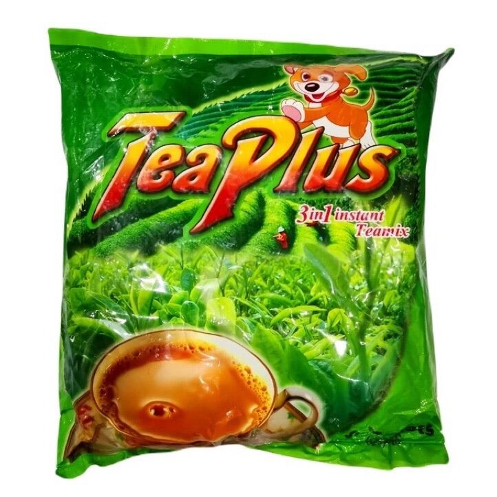 ชานม ชานมพม่า พร้อมชง ยี่ห้อ Tea Plus 3in1 instant tea mix (ชานมทีพลัส ...