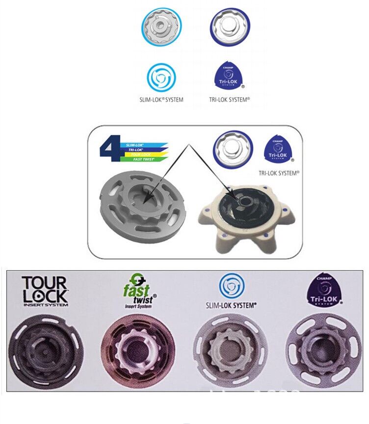 ปุ่มรองเท้ากอล์ฟ 16 pcs. spikes golf cleats slim lock Insert System ...