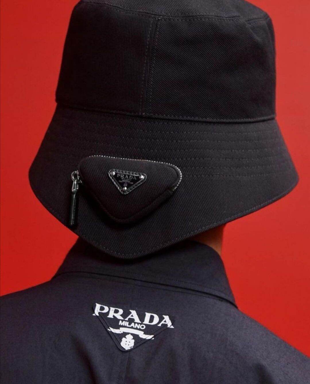 รุ่นใหม่ พร้อมส่ง หมวก pra da spring summer bucket hat หมวกแฟชั่น หมวก ...