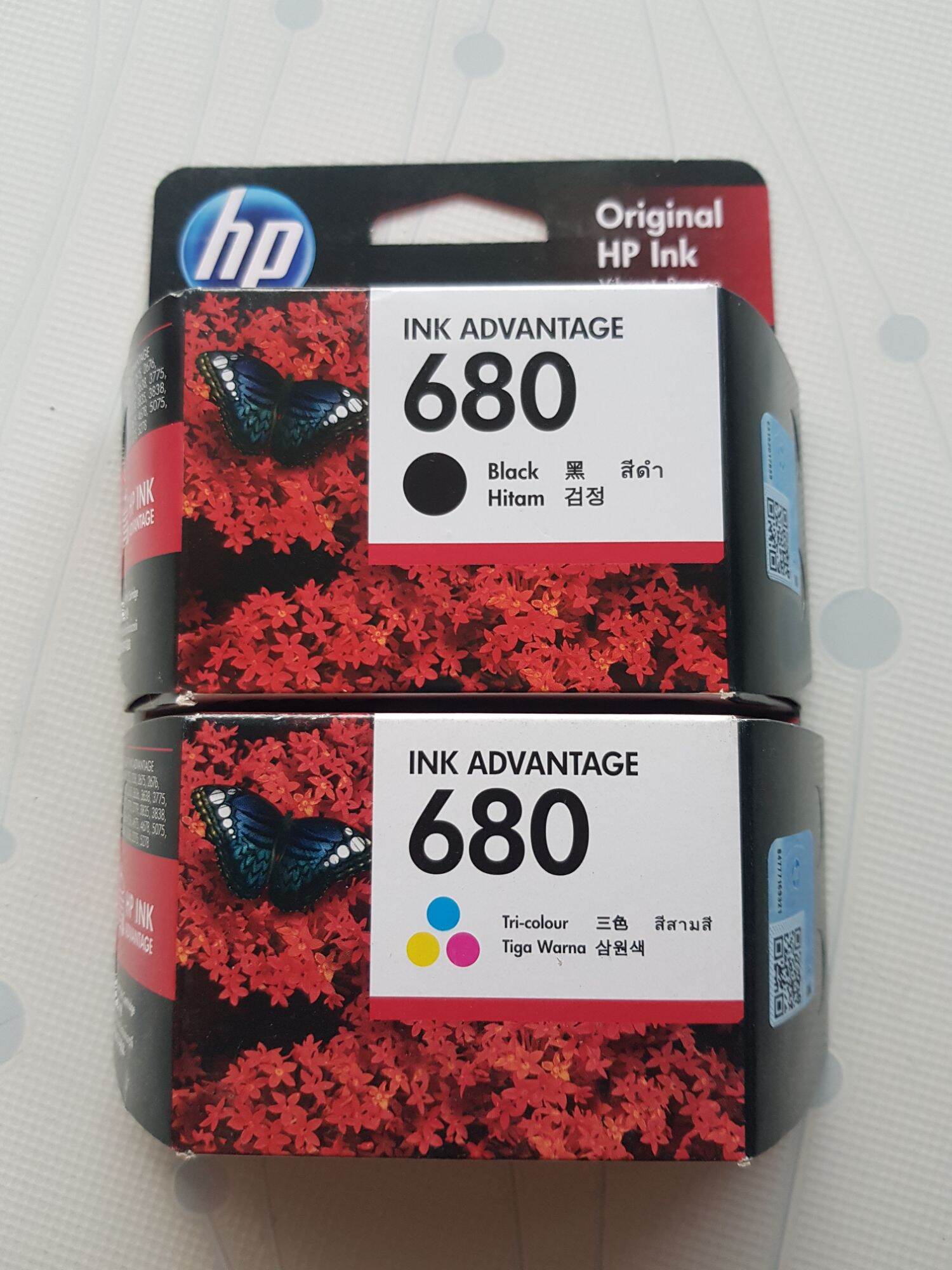HP Inkjet 680 ดำ + สี ของแท้ใหม่ 100% มีรับประกัน | Lazada.co.th