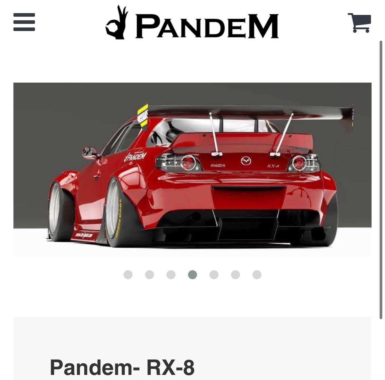 ชุดแต่ง Pandem แท้ Mazda RX8 RX-8 Rocket Bunny Pandem Aero Kit ชุดแต่ง ...
