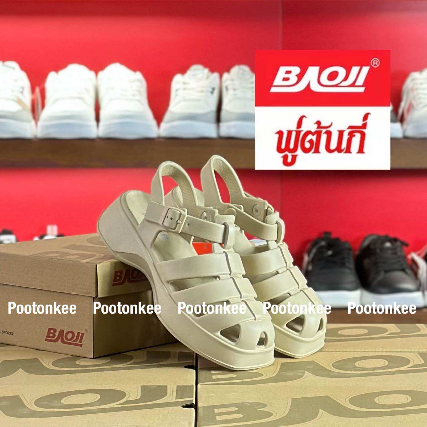 Baoji BJW BO37-134 รองเท้าบาโอจิ รองเท้าผู้หญิง ไซส์ 36-41 ของแท้ ...