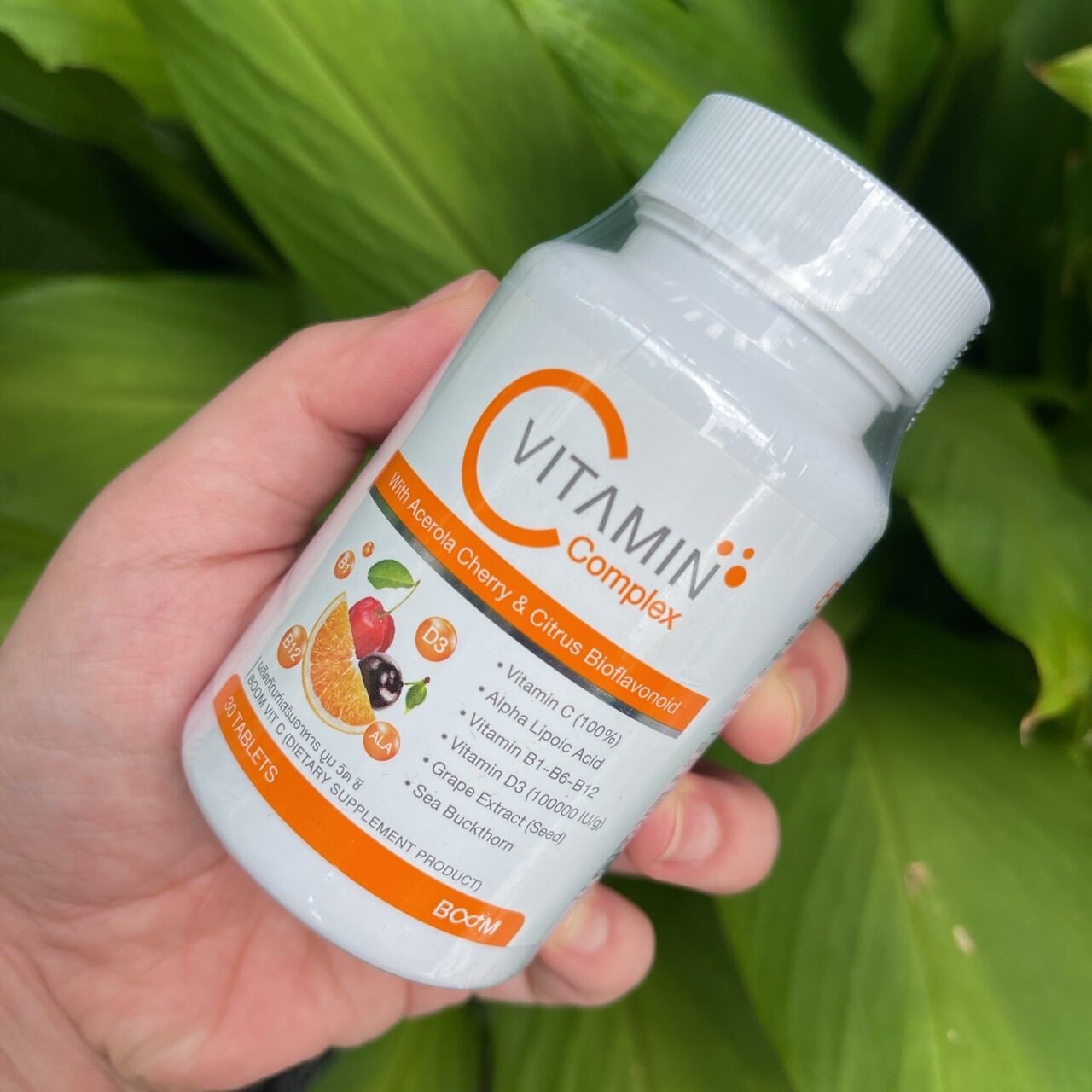 ของแท้ หมดอายุปี2024 Boom vit c วิตามินซีจากธรรมชาติ 30เม็ด | Lazada.co.th