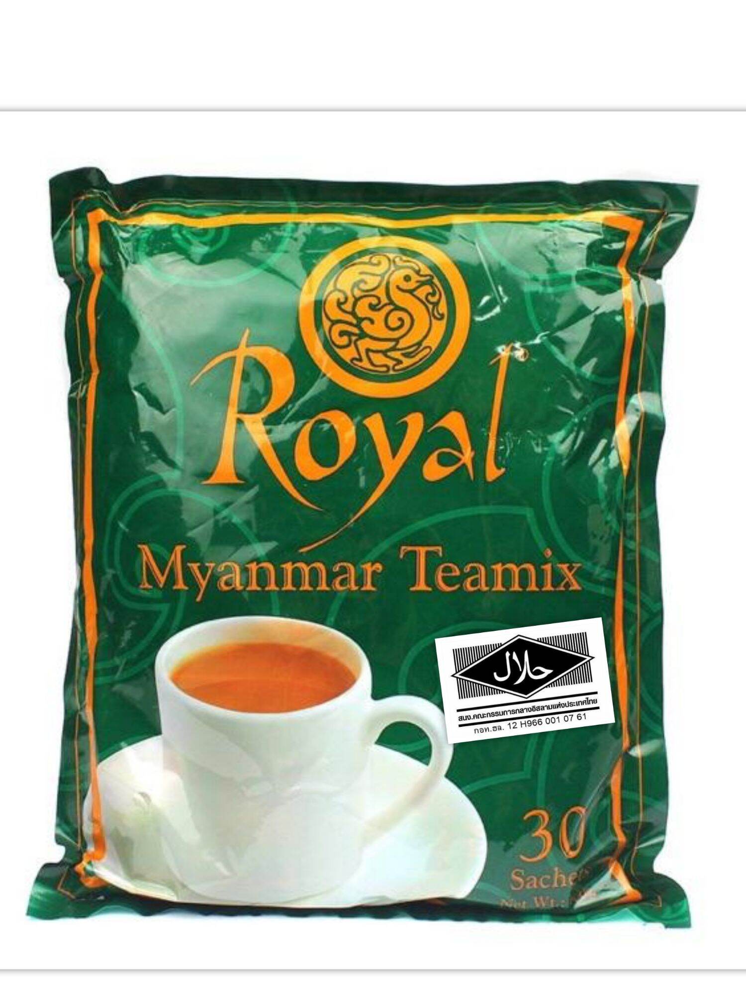 Royal tea mix ชานม 3in1 รสชาติเข้มข้น หอมกลิ่นชาแท้ (แพ็ค 30 ซอง) ชา ...