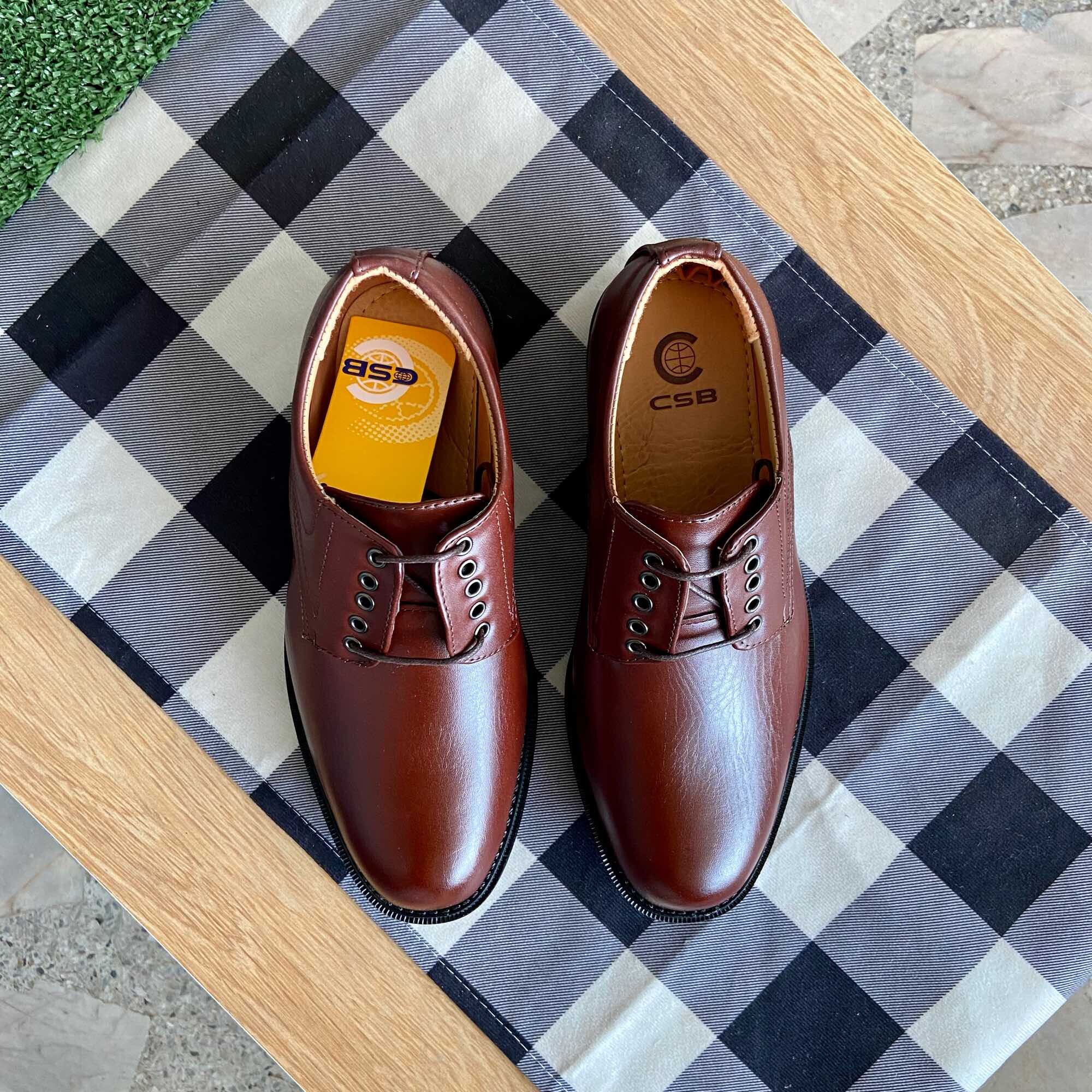 CSB รองเท้าคัทชู ผู้ชาย ผูกเชือก ลูกเสือ พ่อเสือ รุ่น CM604 - CHINO’S ...