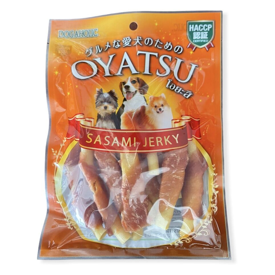 1แถม1 Oyatsu ขนมสุนัข ไก่พันสติ้กรสชีส 10 ชิ้นแพค - ฟาร์มประเสริฐ - ThaiPick