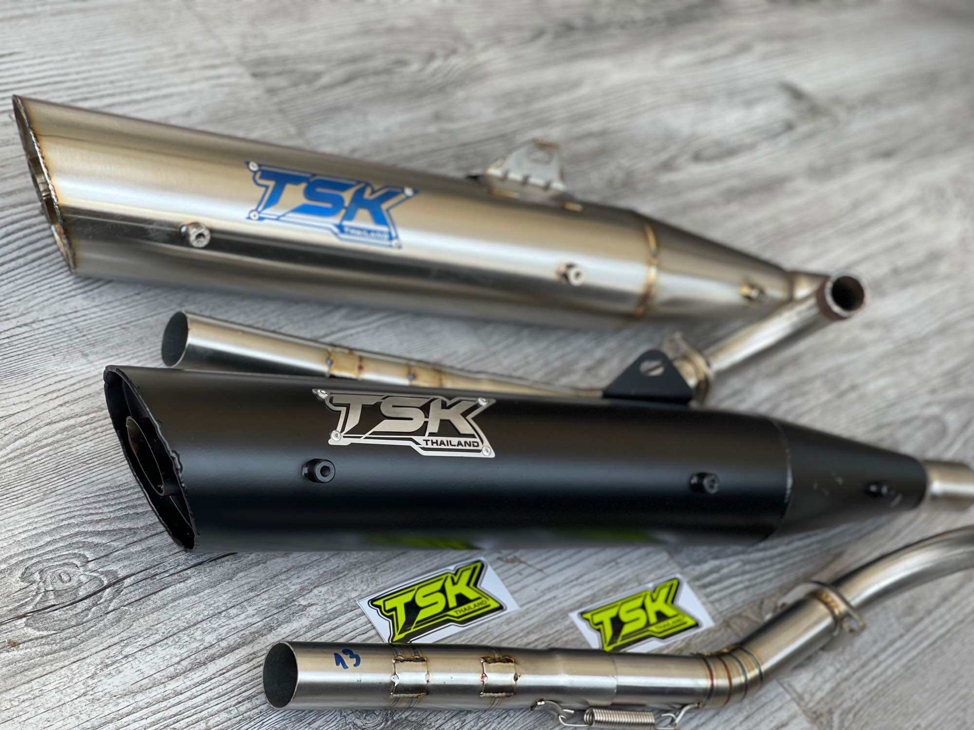 ท่อเวฟ125 TSKแท้ เวอร์ชั่นใหม่ป้านเลส ใส่เวฟ125คาบูหรือบังลมได้ทุกรุ่น | Lazada.co.th