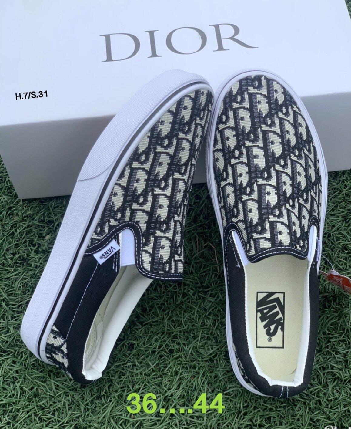 Slip on Vans Dior ผ้าใบชายหญิงใส่เดินเที่ยวใส่ทำงานสินค้ามาใหม่ตรงปกแท้ ...