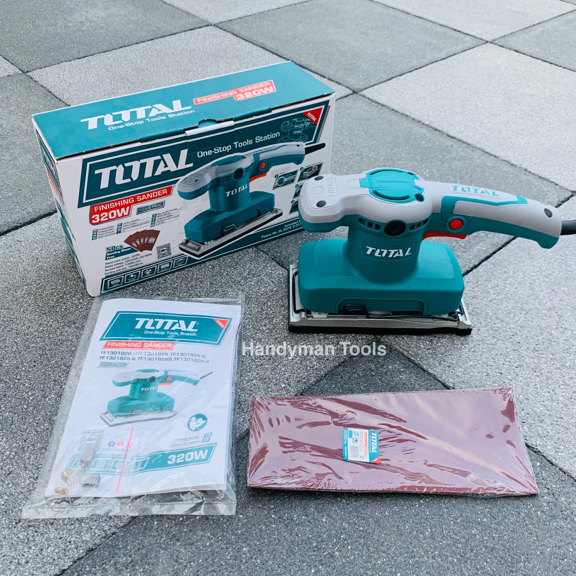 TOTAL 320W เครื่องขัด เครื่องขัดกระดาษทรายแบบสั่น หน้ากว้าง 180x90 mm แถมใบกระดาษทรายเบอร์ 80 ...