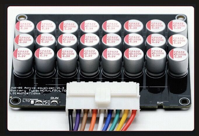 Active balance 6S,7S,8S 5A วงจรบาล๊านแบตเตอรี่ลิเธียมฟอสเฟต Lifepo4 24V ...