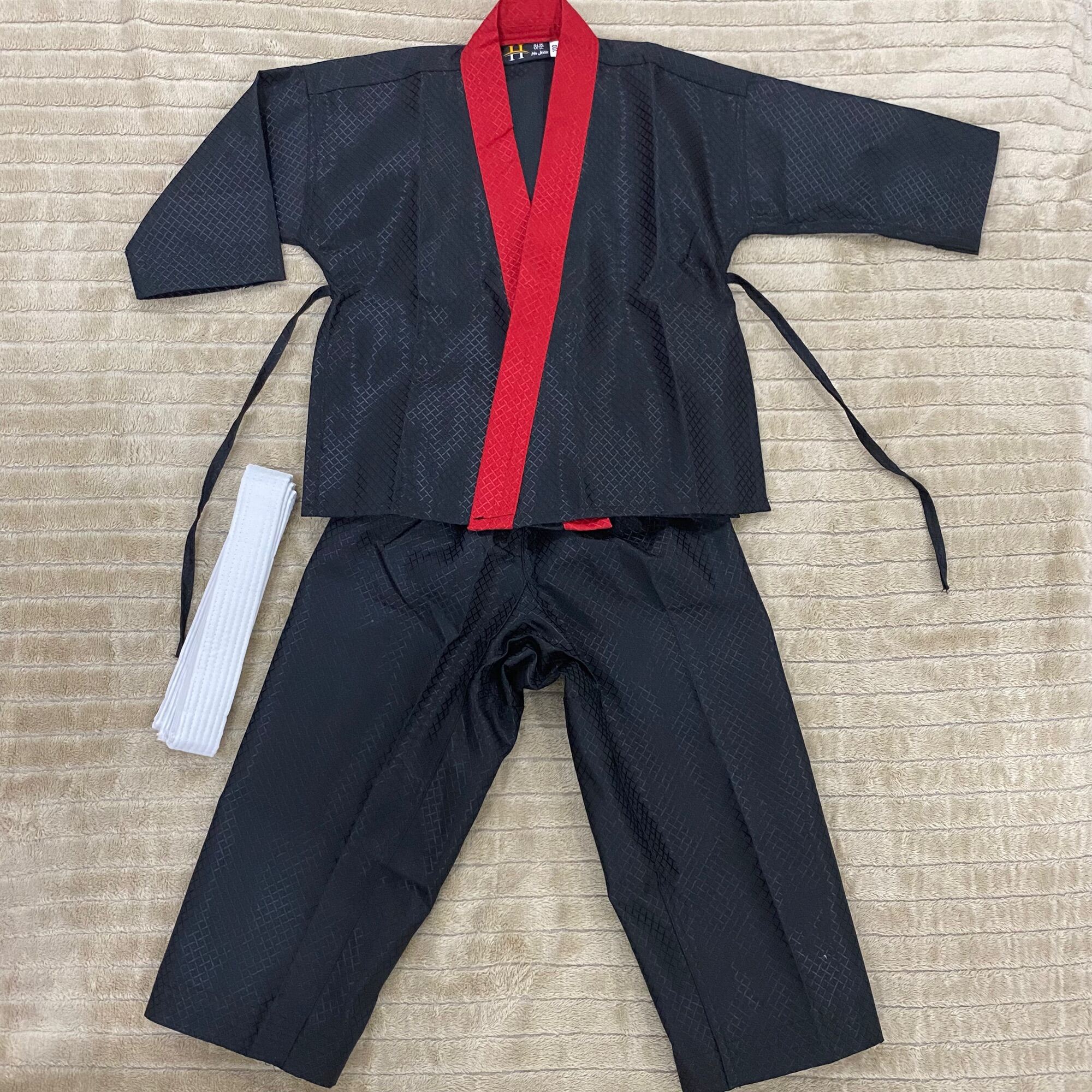ชุดฮับกิโด Hapkido Uniform ชุดเทควันโด ชุดพุมเซ่ สีดำ ชุดขี่โมโน ฮับกิ ...