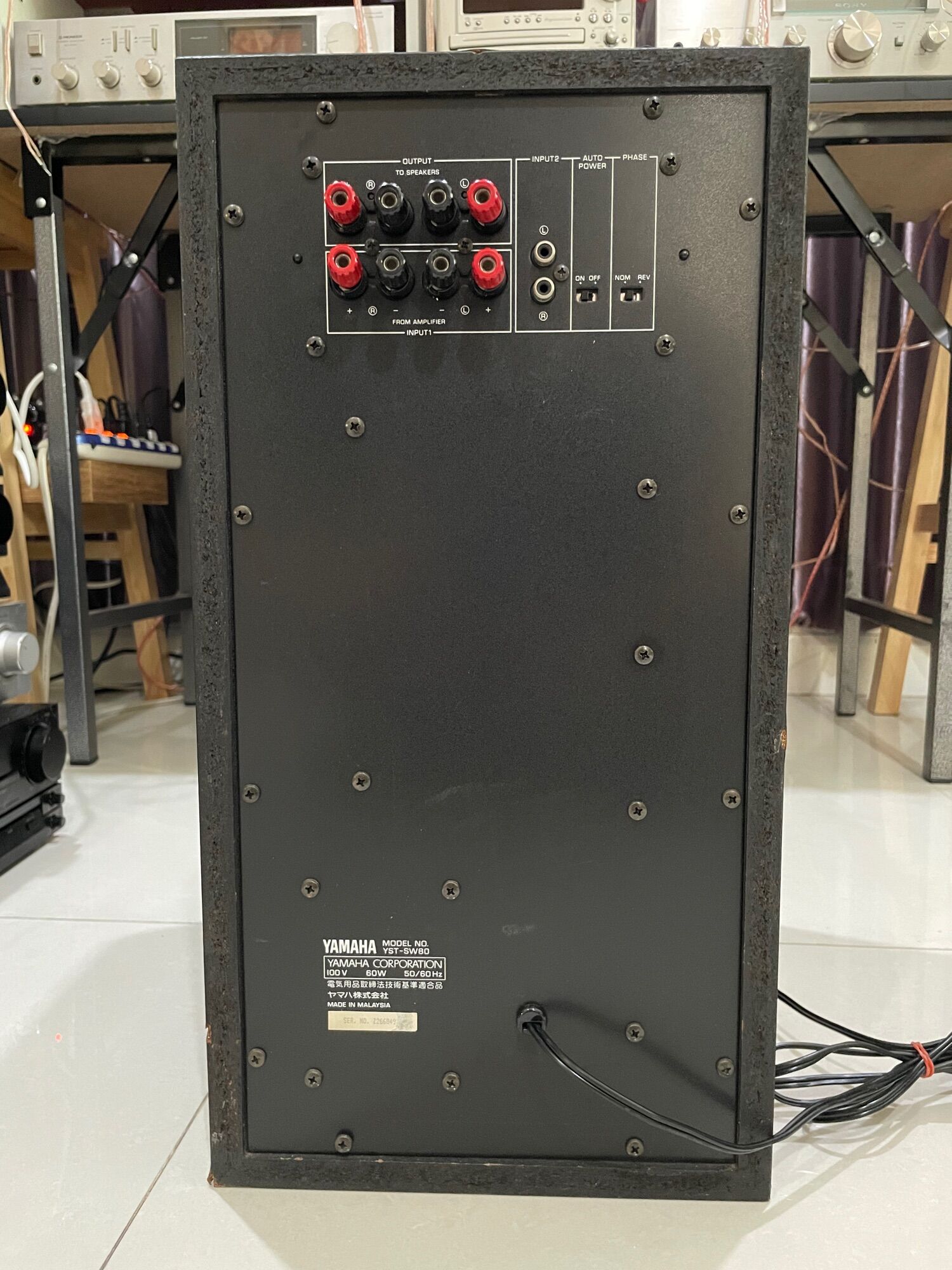 YAMAHA YST-SW80 60W. 8 นิ้ว Ac 100V.เครื่องเสียงญี่ปุ่น - VA audio ...