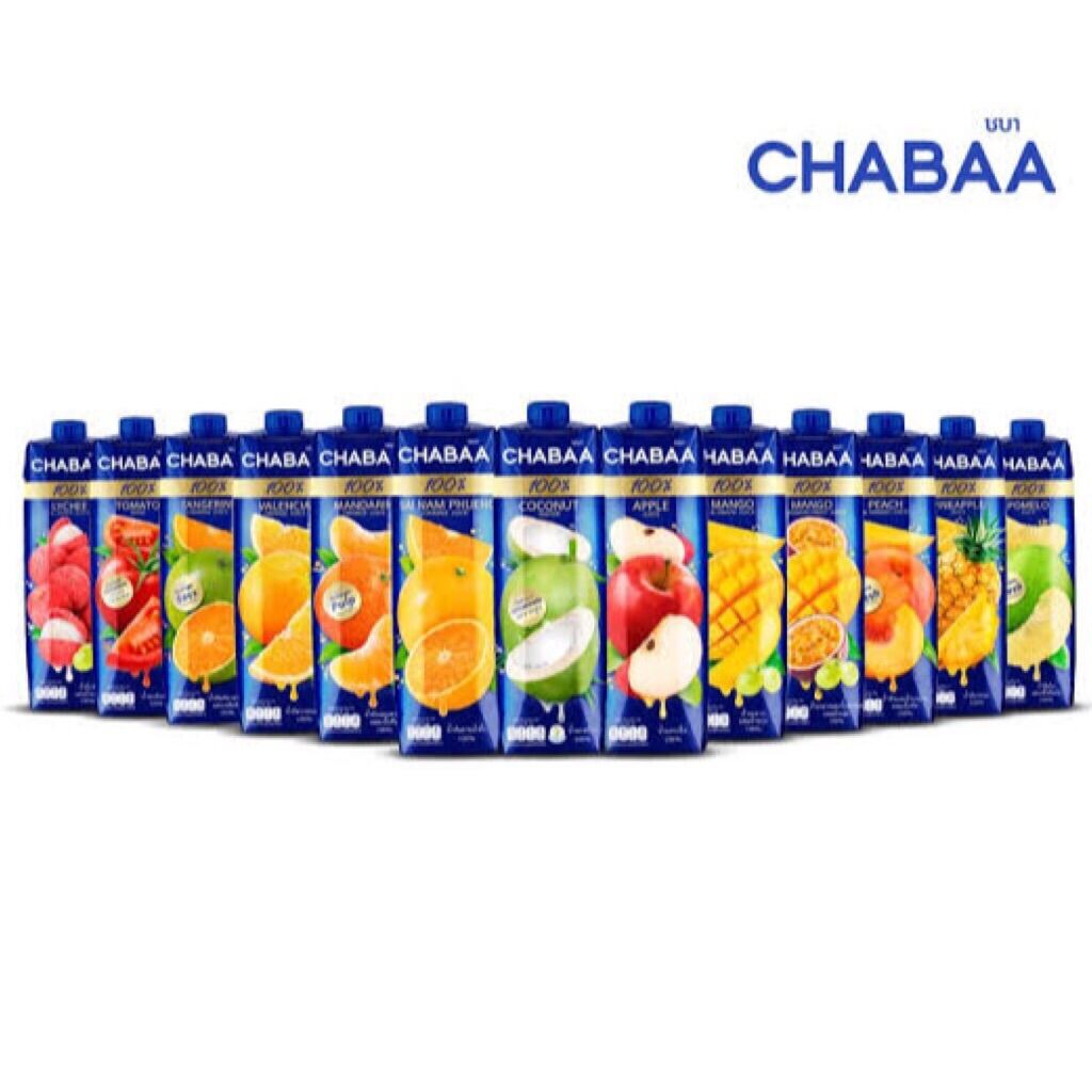 CHABAA 100% Real Fruit Juice 1L ชบา น้ำผลไม้แท้ 100%Tasty like drinking ...