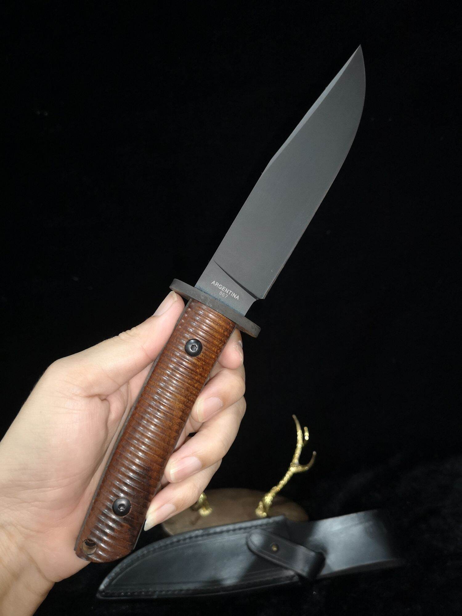 N695 เหล็ก มีดพก งานเต็ม - สายเลือดซามูไร - ThaiPick