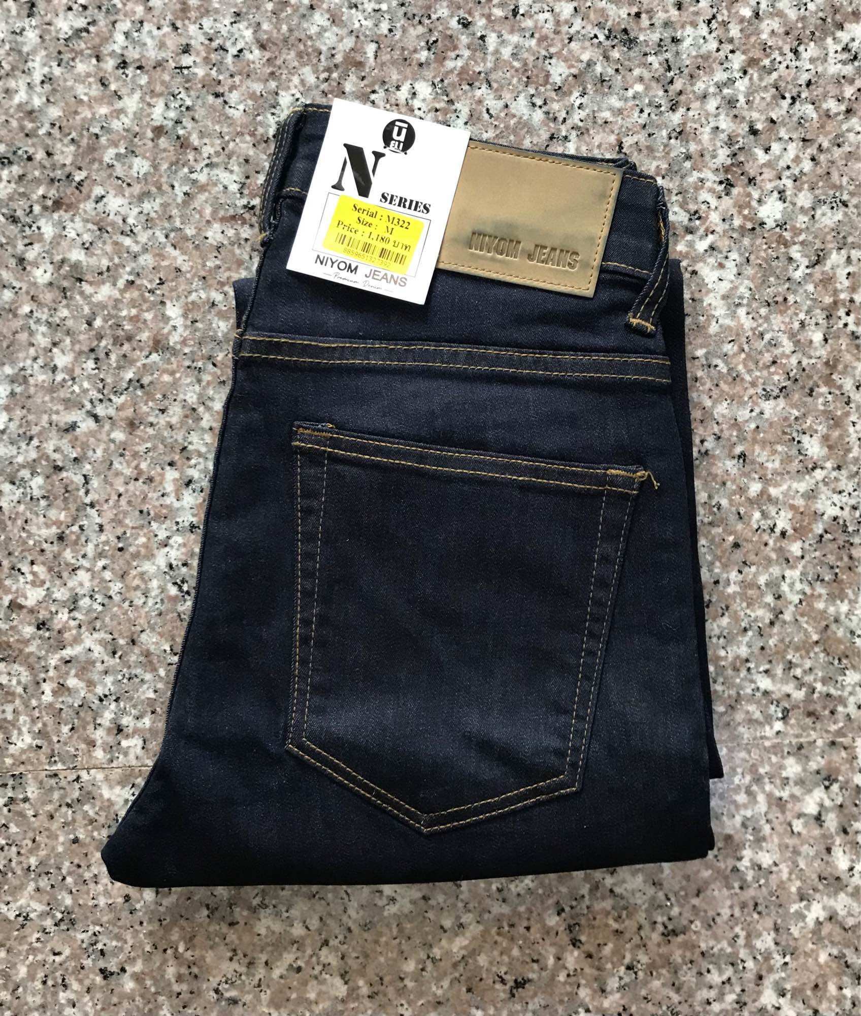Niyom Jeans : รุ่น M109 กางเกงยีนส์ผู้ชาย ทรงกระบอกเล็ก - Niyom Jeans ...
