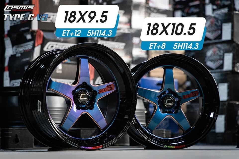 ล้อแม็กซ์ Cosmis type G สรLimited พิเศษ 2 สี ขอบ 18 9.5-10.5 สวย สปอร์ต ...