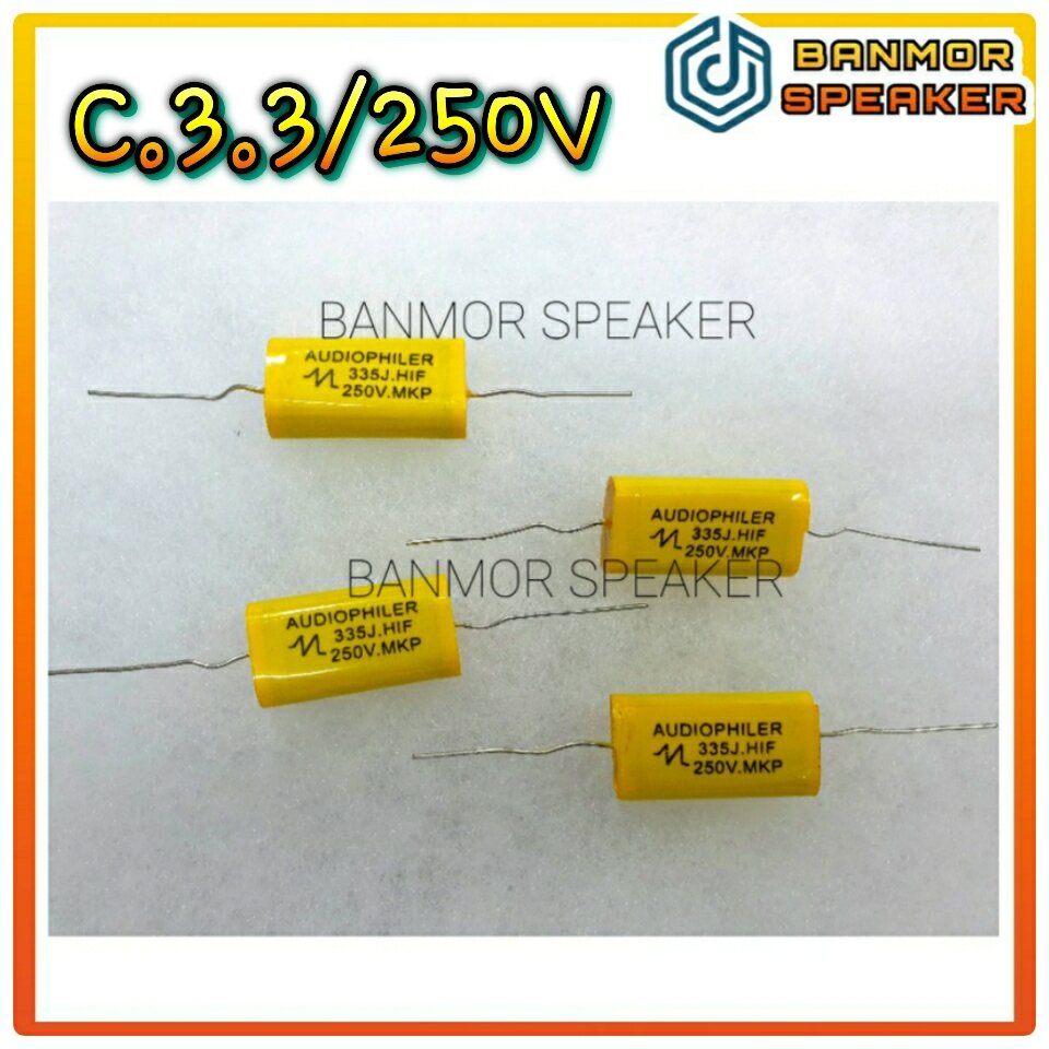 ราคาต่อ1ตัว คาปาซิเตอร์ capacitor C 3.3 uF ไมโครฟารัด 250V ตัด เสียง ...