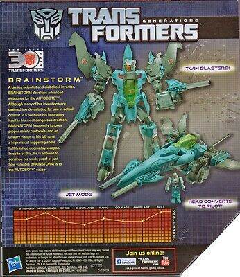 HASBRO TRANSFORMERS GENERATIONS 30 TH ANNIVERSARY BRAINSTORM ACTION ...