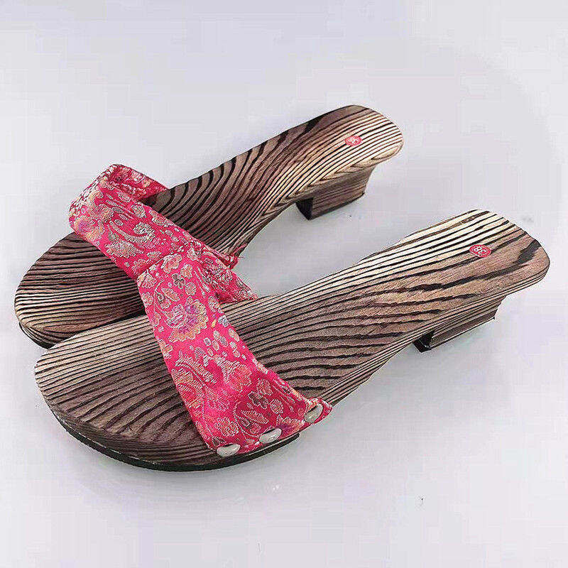 Taobao Collection รองเท้าแตะผู้หญิงรองเท้าแตะไม้เกี๊ยะสไตล์ญี่ปุ่น | Lazada.co.th