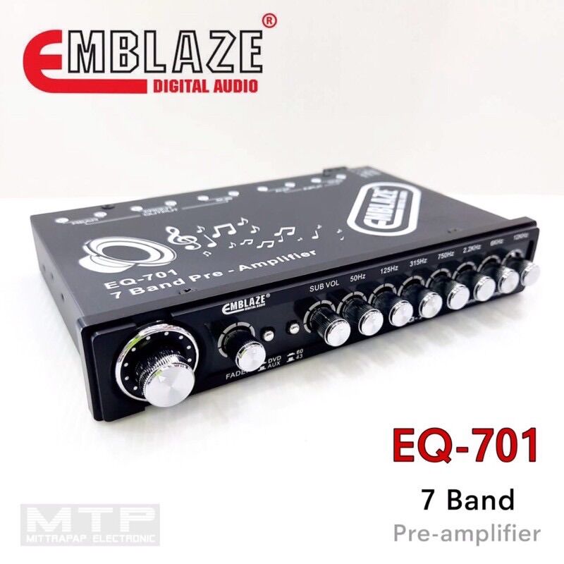 ปรีแอมป์ 7 แบรนด์ Emblaze รุ่น EQ-701 | Lazada.co.th