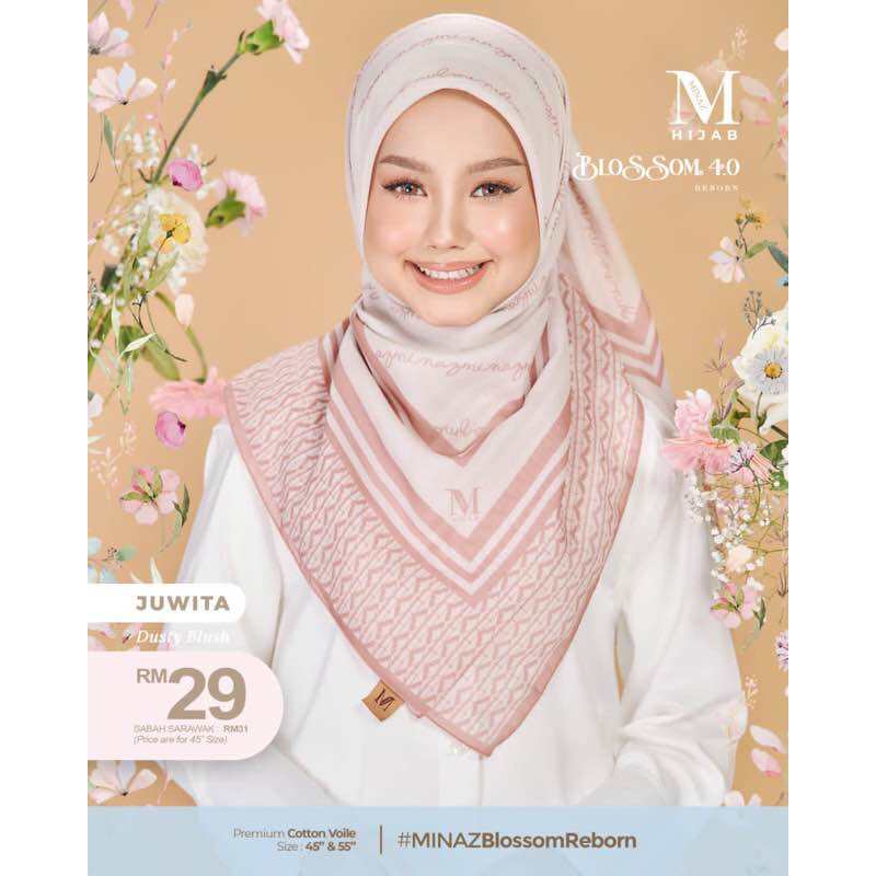 ผ้าคลุม Minaz รุ่น Blossom 4.0 คอลใหม่ล่าสุด - The wanderlust - ThaiPick