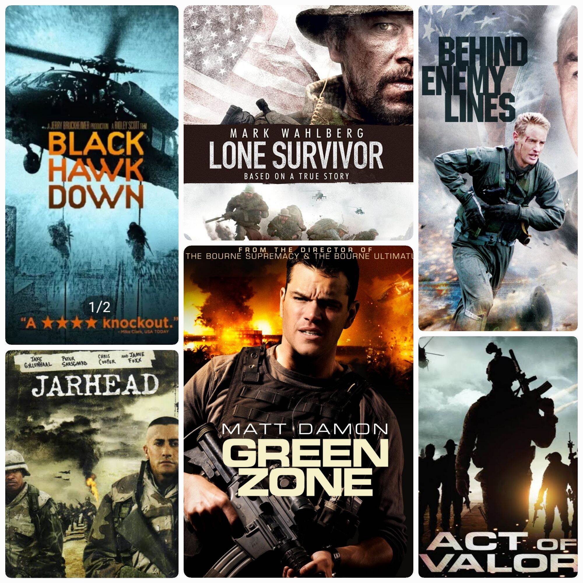 DVD หนังสงคราม-แอคชั่น มัดรวม 6 เรื่องดัง☆GreenZone☆LoneSurvivor ...