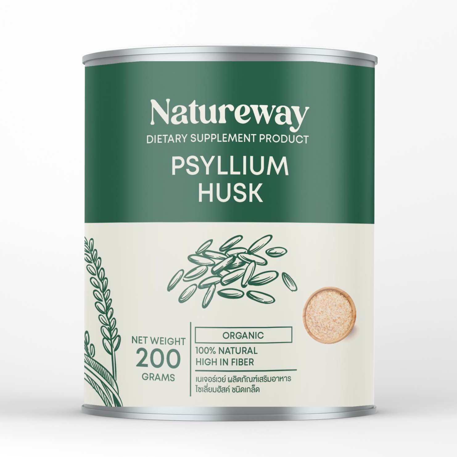 เนเจอร์เวย์ ไซเลี่ยมฮัสค์ ชนิดเกล็ด ขนาด 200 กรัม Natureway Organic ...