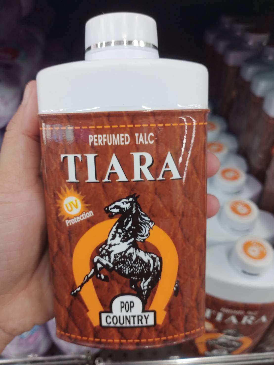 Tiara Pop Country Perfumed Talc แป้งหอม เทียร่า ป๊อป คันทรี่ 90 กรัม ...