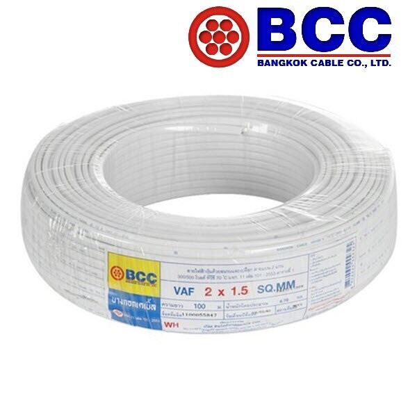 แบ่งขาย 1 เมตร สายไฟ Bangkok Cable VAF 2x1.5sq.mm. , 2x2.5 sq.mm. 300/ ...