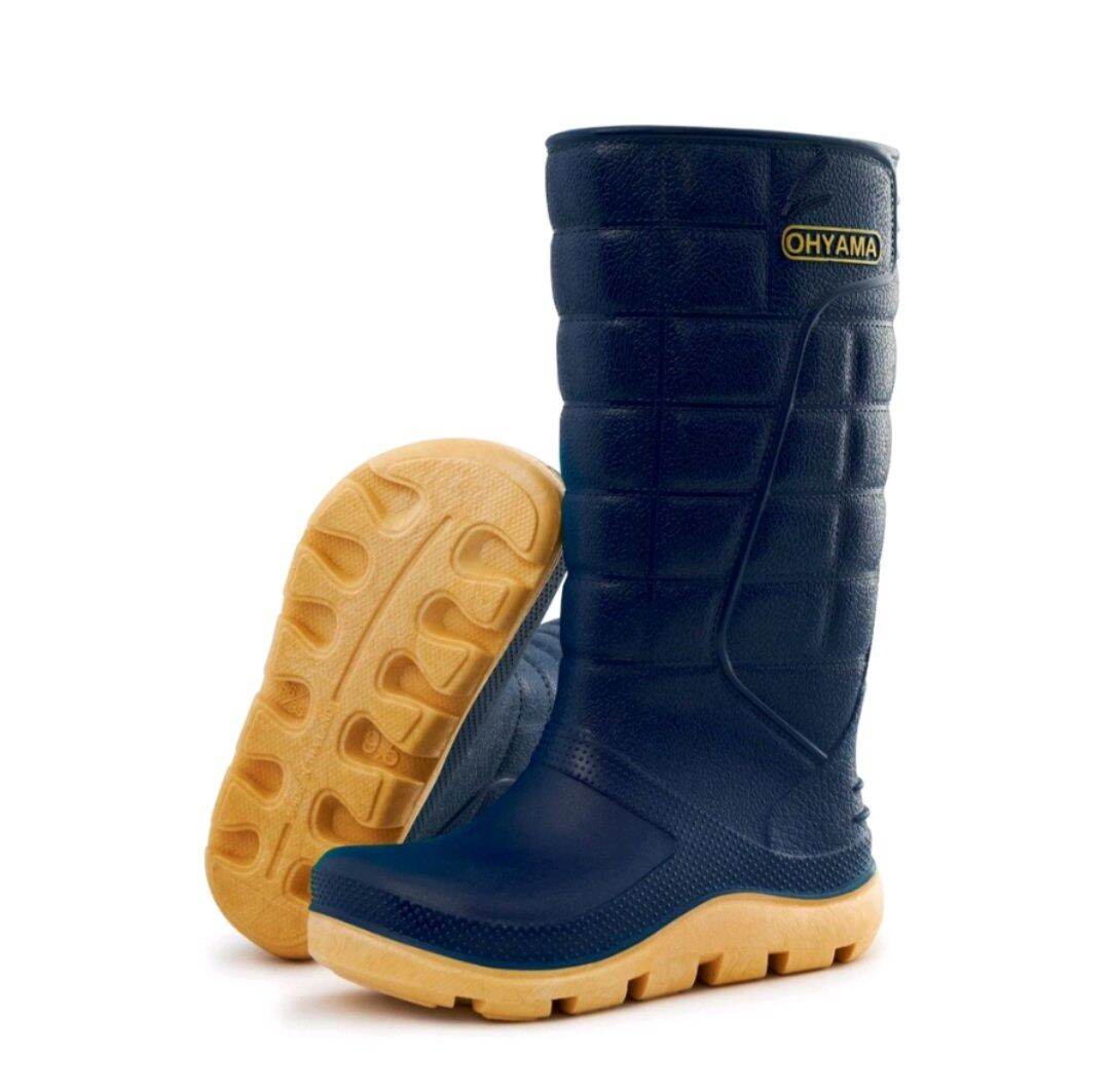 รุ่นใหม่ล่าสุด !! Ohyama รองเท้าบูทยางพาราแท้ รุ่นยาว 15 นิ้ว (เบา ฟู นุ่ม ไม่กัดเท้า) รุ่น B003 ...